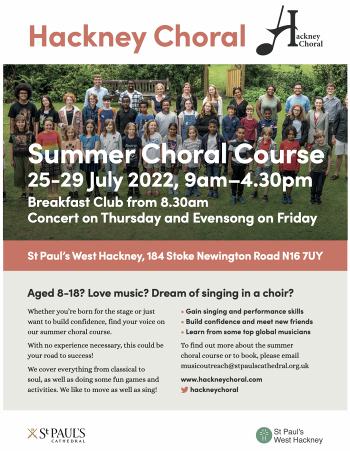 Holy Trinity Primary School | Hackney Summer Choral Course – 25th ...