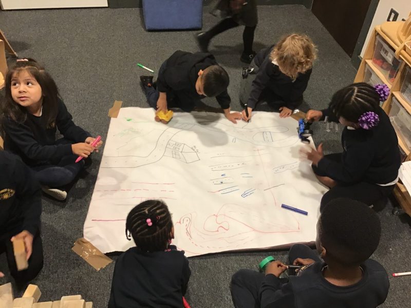 Holy Trinity Primary School | Creating large scale drawings in Reception