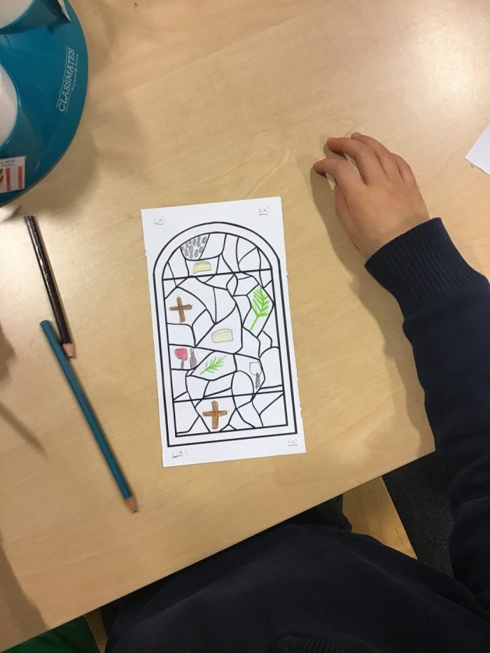 Holy Trinity Primary School | Creating stain glass windows in Year 2